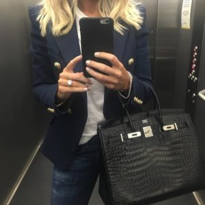Roxy Jacenko’s Round Cut Diamond Ring