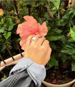 Hailey Pince’s Square Shaped Diamond